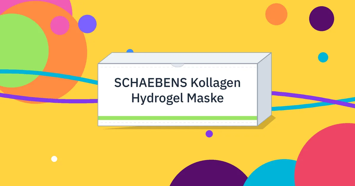 Symbolbild: Packung mit der Aufschrift SCHAEBENS Kollagen Hydrogel Maske (PZN 20851332) – Verfügbarkeit und Bezug in Apotheken in Frankfurt am Main