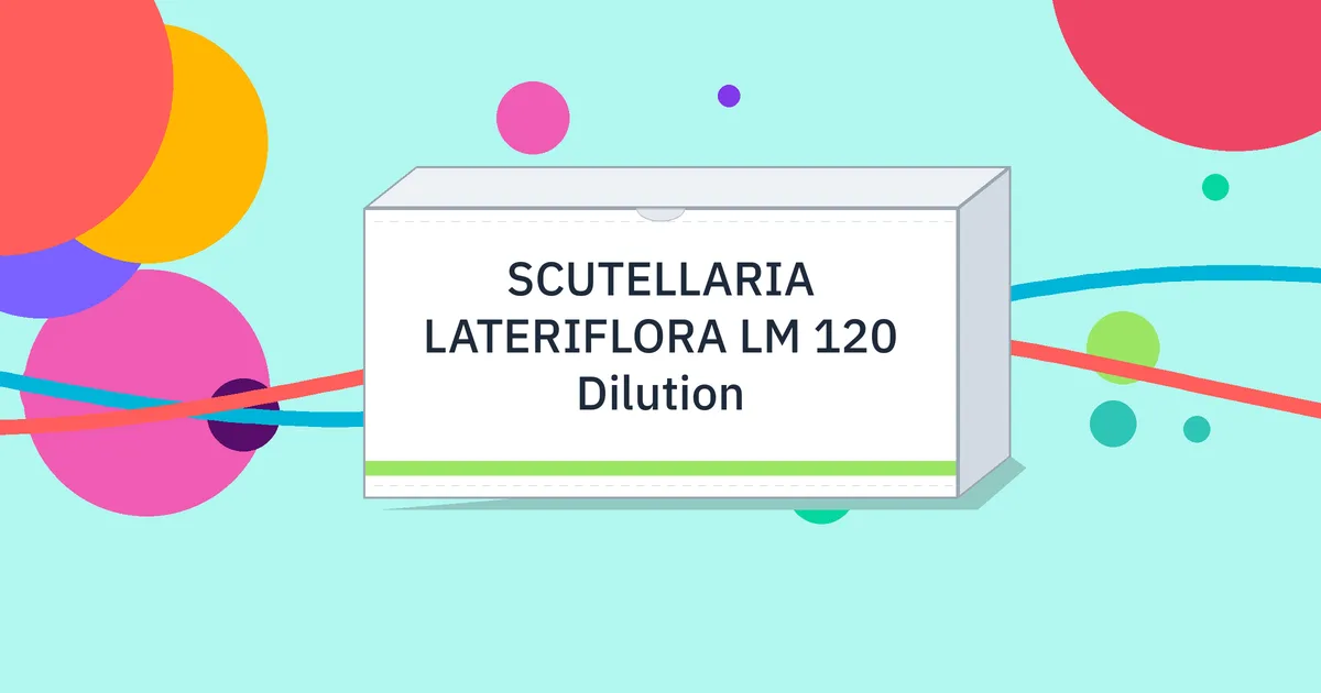 Symbolbild: Packung mit der Aufschrift SCUTELLARIA LATERIFLORA LM 120 Dilution (PZN 13185225) – Verfügbarkeit und Bezug in Apotheken in Frankfurt am Main