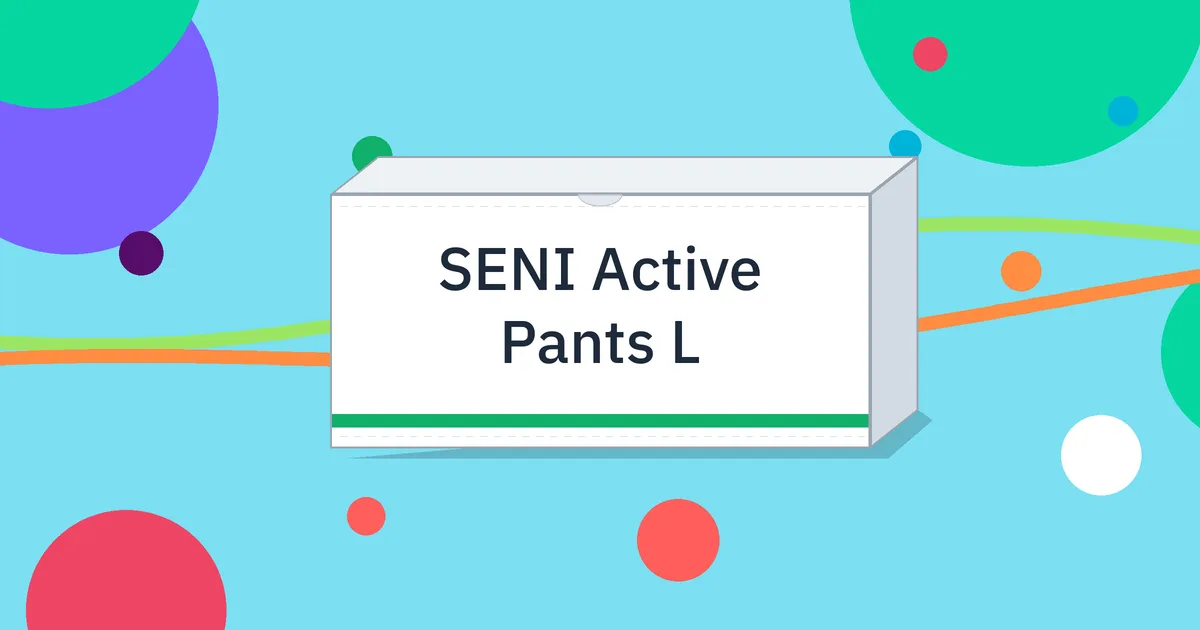 Symbolbild: Packung mit der Aufschrift SENI Active Pants L (PZN 00188268) – Verfügbarkeit und Bezug in Apotheken in Frankfurt am Main