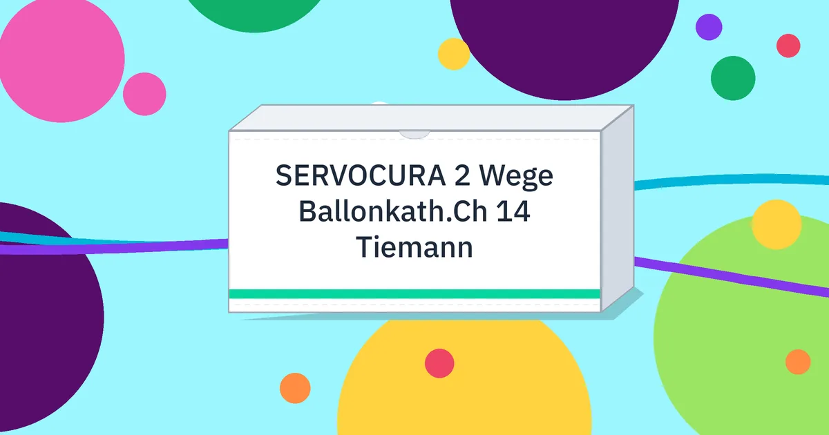 Symbolbild: Packung mit der Aufschrift SERVOCURA 2 Wege Ballonkath.Ch 14 Tiemann (PZN 05491439) – Verfügbarkeit und Bezug in Apotheken in Frankfurt am Main