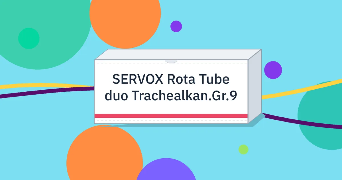 Symbolbild: Packung mit der Aufschrift SERVOX Rota Tube duo Trachealkan.Gr.9 (PZN 10065822) – Verfügbarkeit und Bezug in Apotheken in Frankfurt am Main