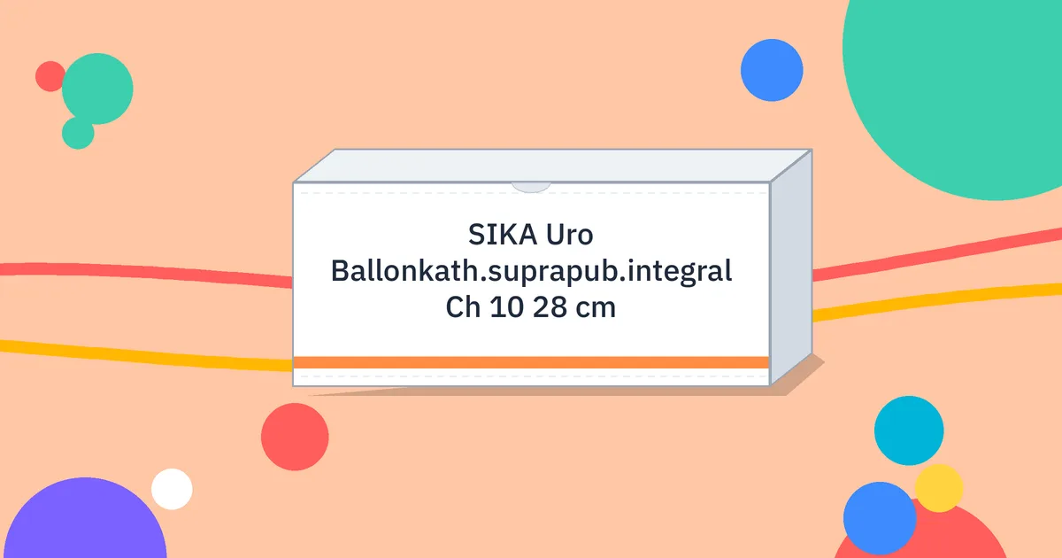 Symbolbild: Packung mit der Aufschrift SIKA Uro Ballonkath.suprapub.integral Ch 10 28 cm (PZN 03404726) – Verfügbarkeit und Bezug in Apotheken in Frankfurt am Main