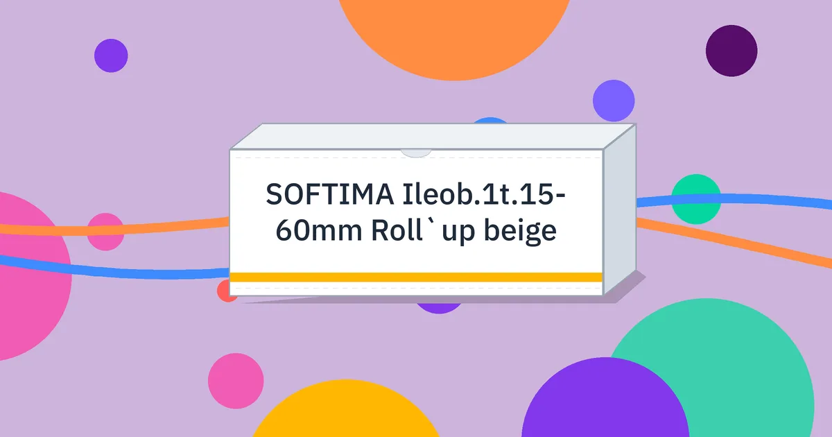Symbolbild: Packung mit der Aufschrift SOFTIMA Ileob.1t.15-60mm Roll`up beige (PZN 00170498) – Verfügbarkeit und Bezug in Apotheken in Frankfurt am Main