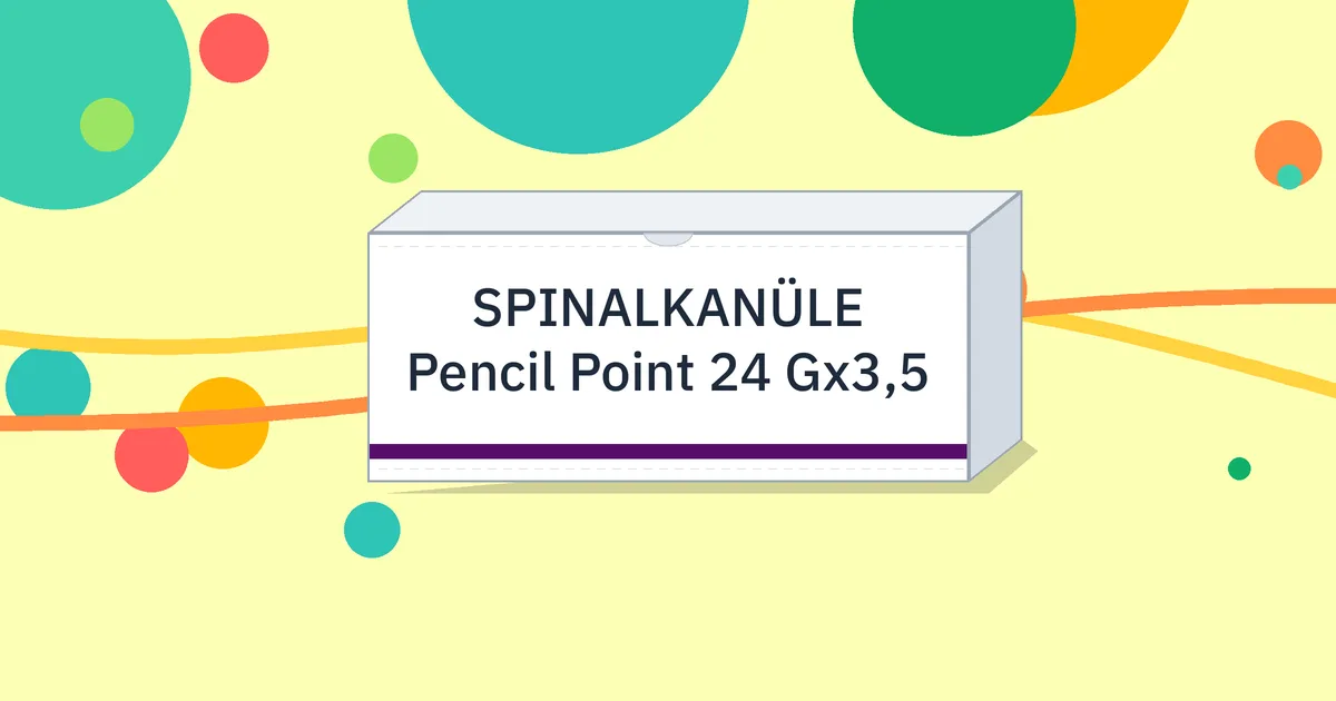 Symbolbild: Packung mit der Aufschrift SPINALKANÜLE Pencil Point 24 Gx3,5 (PZN 02919960) – Verfügbarkeit und Bezug in Apotheken in Frankfurt am Main
