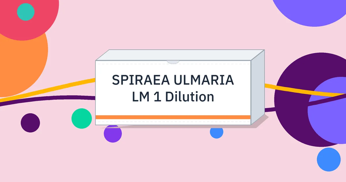Symbolbild: Packung mit der Aufschrift SPIRAEA ULMARIA LM 1 Dilution (PZN 13195910) – Verfügbarkeit und Bezug in Apotheken in Frankfurt am Main