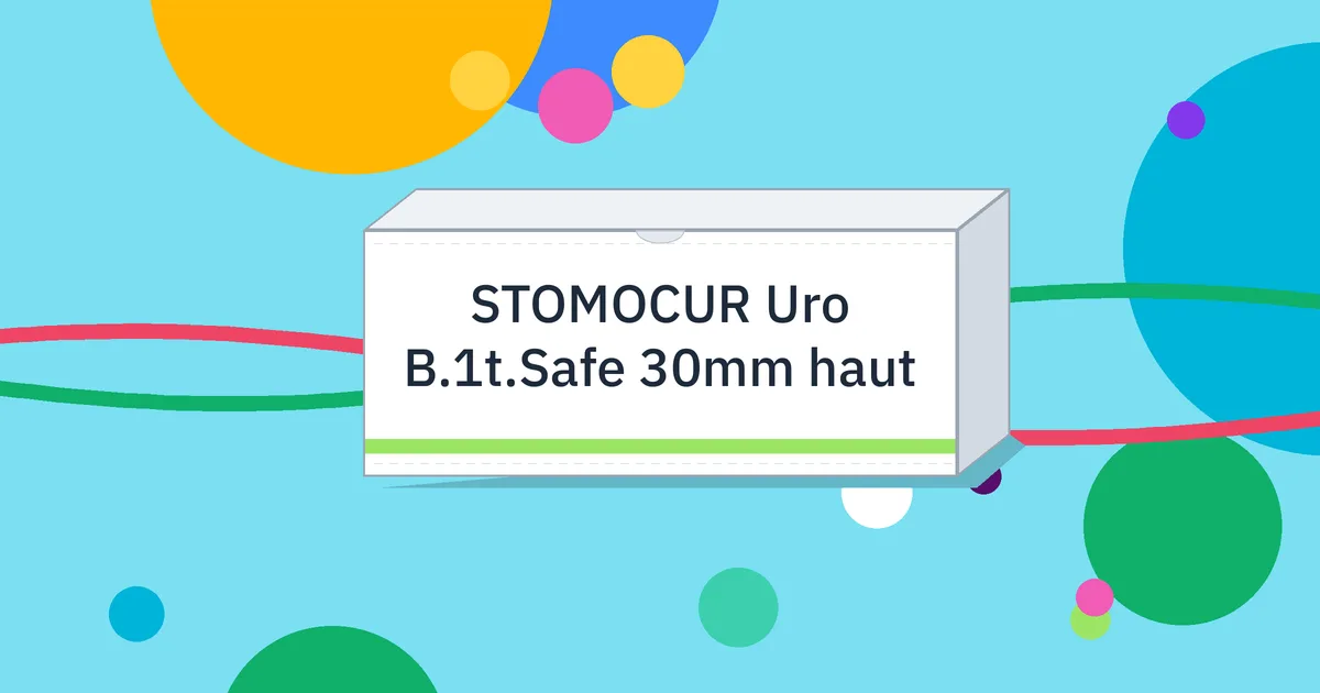 Symbolbild: Packung mit der Aufschrift STOMOCUR Uro B.1t.Safe 30mm haut (PZN 17160564) – Verfügbarkeit und Bezug in Apotheken in Frankfurt am Main