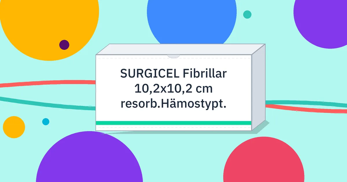 Symbolbild: Packung mit der Aufschrift SURGICEL Fibrillar 10,2x10,2 cm resorb.Hämostypt. (PZN 18799110) – Verfügbarkeit und Bezug in Apotheken in Frankfurt am Main