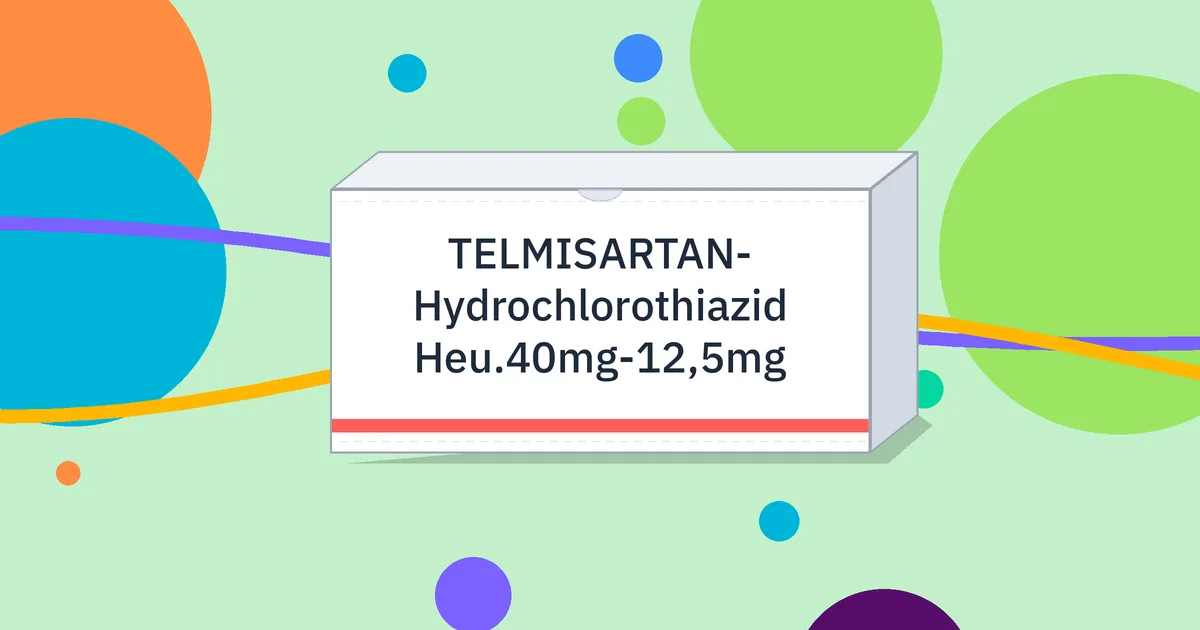 Symbolbild: Packung mit der Aufschrift TELMISARTAN-Hydrochlorothiazid Heu.40mg-12,5mg (PZN 10419556) – Verfügbarkeit und Bezug in Apotheken in Frankfurt am Main