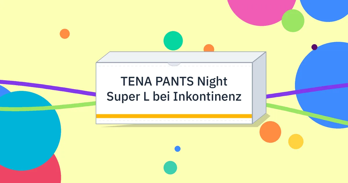 Symbolbild: Packung mit der Aufschrift TENA PANTS Night Super L bei Inkontinenz (PZN 16395130) – Verfügbarkeit und Bezug in Apotheken in Frankfurt am Main