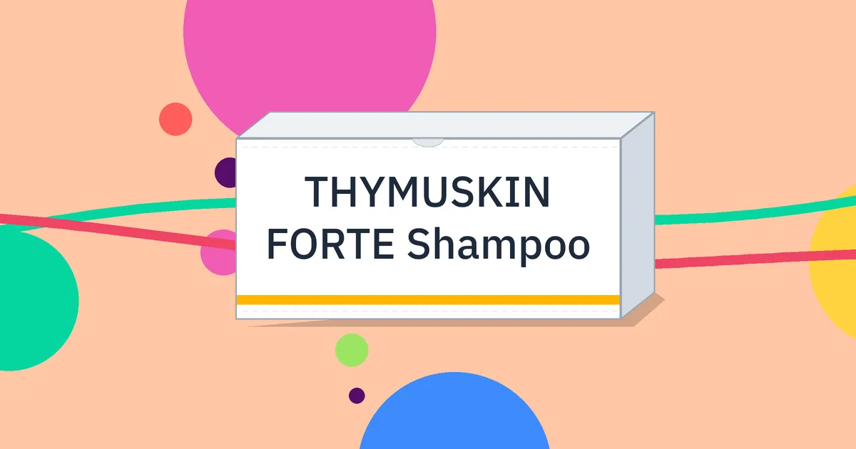 Symbolbild: Packung mit der Aufschrift THYMUSKIN FORTE Shampoo (PZN 10254368) – Verfügbarkeit und Bezug in Apotheken in Frankfurt am Main