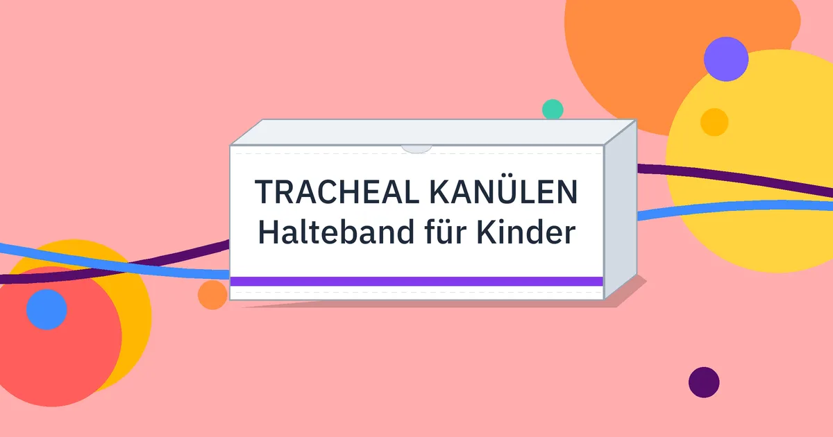 Symbolbild: Packung mit der Aufschrift TRACHEAL KANÜLEN Halteband für Kinder (PZN 06567570) – Verfügbarkeit und Bezug in Apotheken in Frankfurt am Main