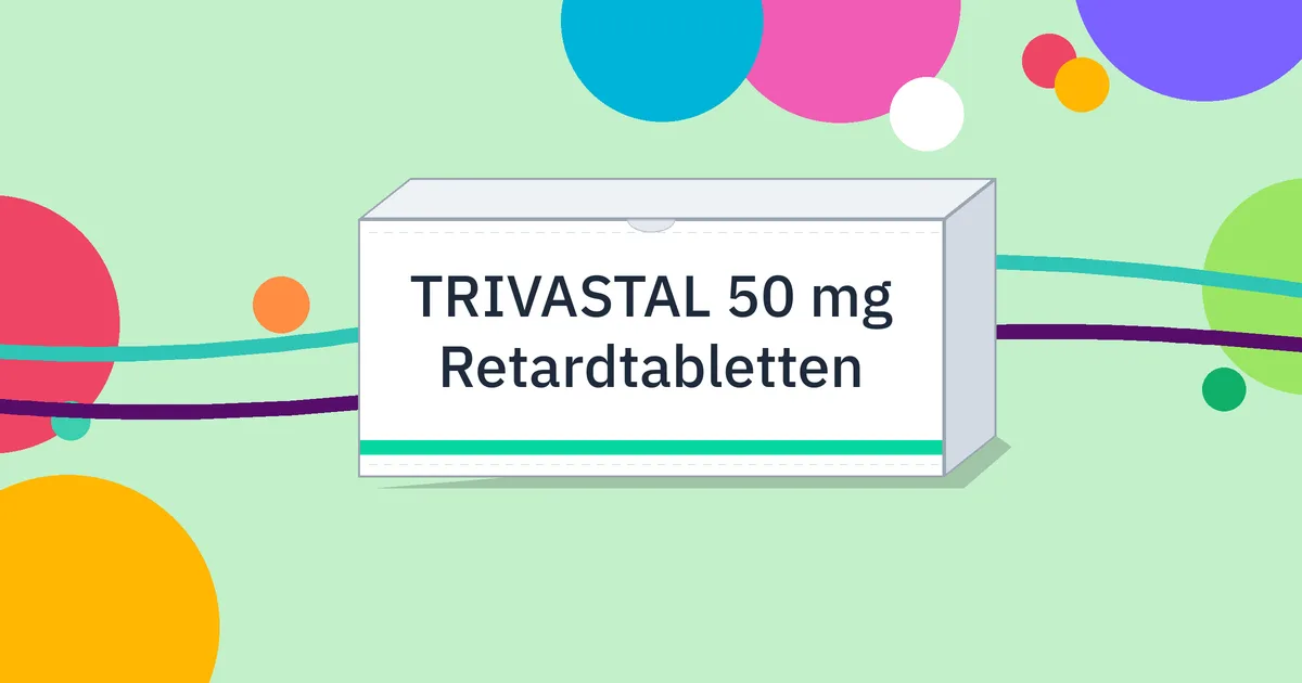 Symbolbild: Packung mit der Aufschrift TRIVASTAL 50 mg Retardtabletten (PZN 11022536) – Verfügbarkeit und Bezug in Apotheken in Frankfurt am Main