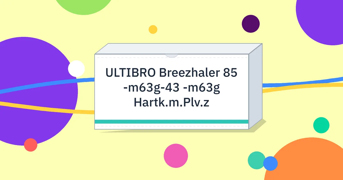 Symbolbild: Packung mit der Aufschrift ULTIBRO Breezhaler 85 -m63g-43 -m63g Hartk.m.Plv.z (PZN 11098255) – Verfügbarkeit und Bezug in Apotheken in Frankfurt am Main