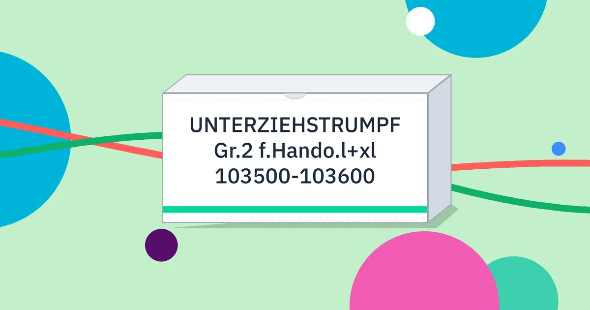 Symbolbild: Packung mit der Aufschrift UNTERZIEHSTRUMPF Gr.2 f.Hando.l+xl 103500-103600 (PZN 11013810) – Verfügbarkeit und Bezug in Apotheken in Frankfurt am Main
