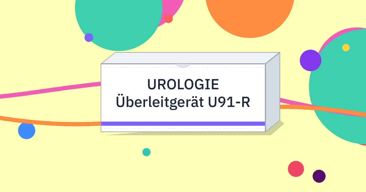 Symbolbild: Packung mit der Aufschrift UROLOGIE Überleitgerät U91-R (PZN 07618996) – Verfügbarkeit und Bezug in Apotheken in Frankfurt am Main