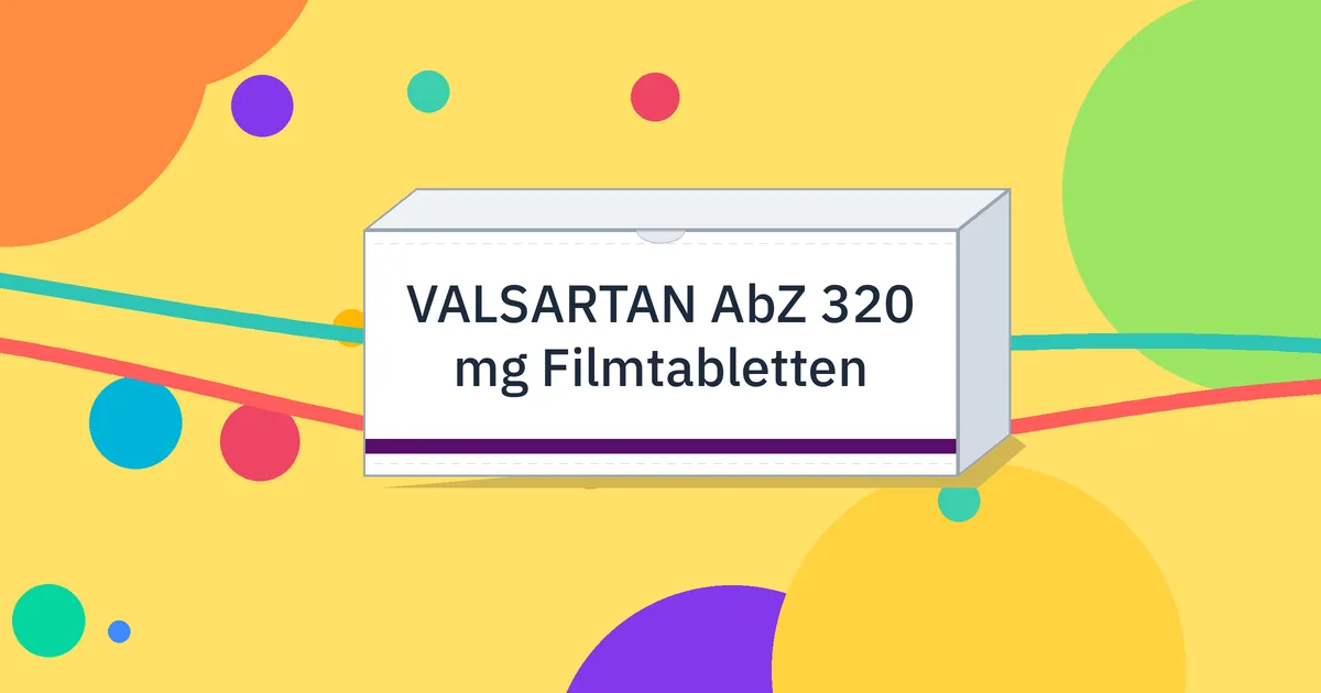 Symbolbild: Packung mit der Aufschrift VALSARTAN AbZ 320 mg Filmtabletten (PZN 07608839) – Verfügbarkeit und Bezug in Apotheken in Frankfurt am Main