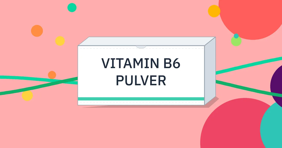 Symbolbild: Packung mit der Aufschrift VITAMIN B6 PULVER (PZN 16839437) – Verfügbarkeit und Bezug in Apotheken in Frankfurt am Main