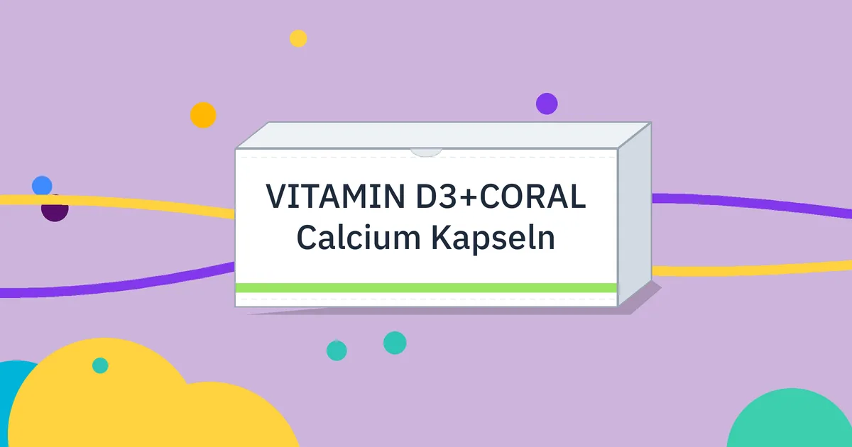 Symbolbild: Packung mit der Aufschrift VITAMIN D3+CORAL Calcium Kapseln (PZN 06075387) – Verfügbarkeit und Bezug in Apotheken in Frankfurt am Main