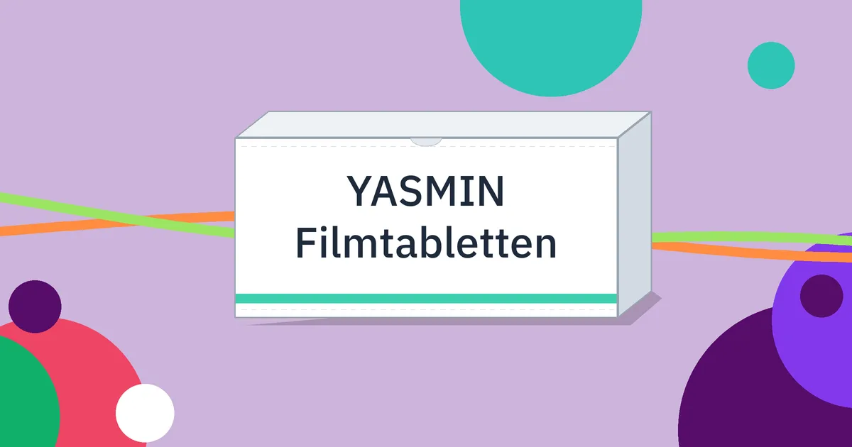 Symbolbild: Packung mit der Aufschrift YASMIN Filmtabletten (PZN 11369955) – Verfügbarkeit und Bezug in Apotheken in Frankfurt am Main