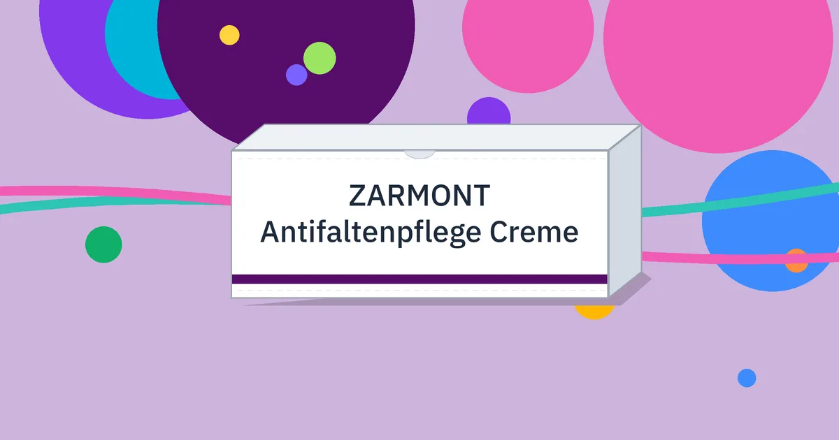 Symbolbild: Packung mit der Aufschrift ZARMONT Antifaltenpflege Creme (PZN 03689203) – Verfügbarkeit und Bezug in Apotheken in Frankfurt am Main