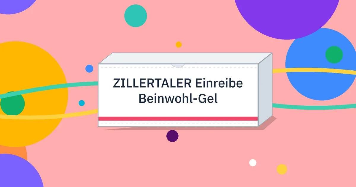 Symbolbild: Packung mit der Aufschrift ZILLERTALER Einreibe Beinwohl-Gel (PZN 20281774) – Verfügbarkeit und Bezug in Apotheken in Frankfurt am Main