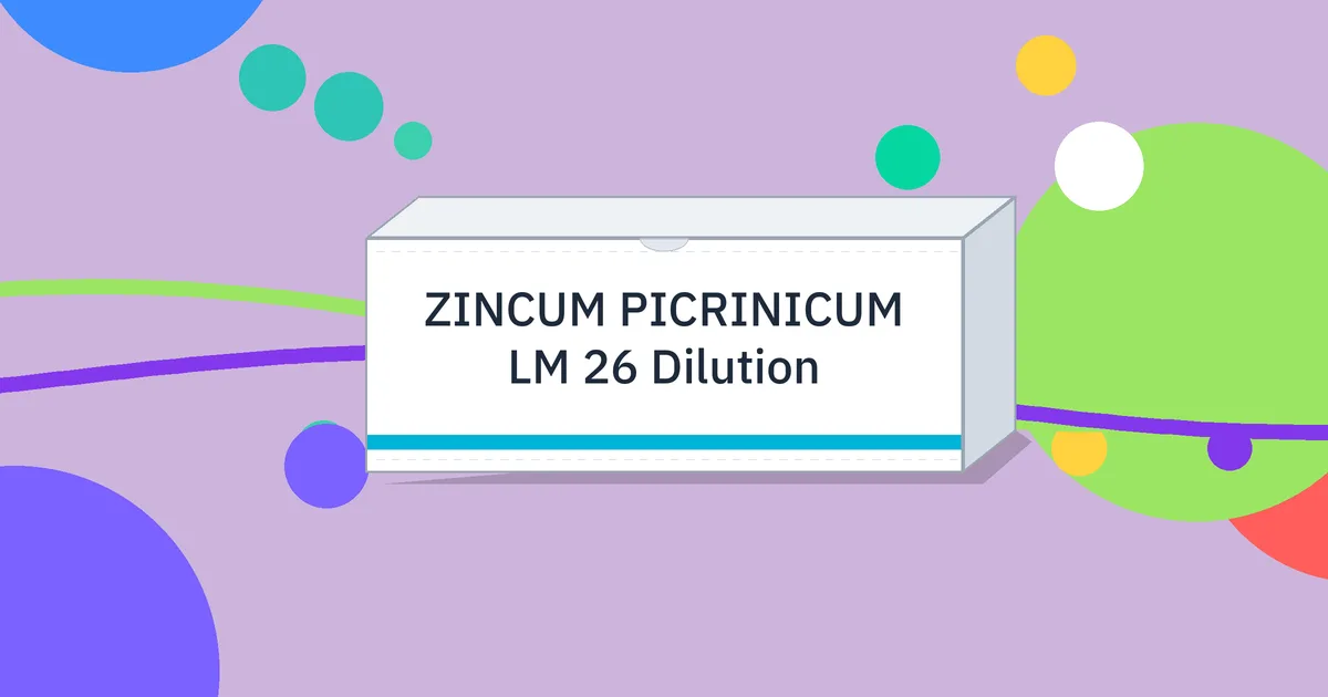 Symbolbild: Packung mit der Aufschrift ZINCUM PICRINICUM LM 26 Dilution (PZN 13298604) – Verfügbarkeit und Bezug in Apotheken in Frankfurt am Main