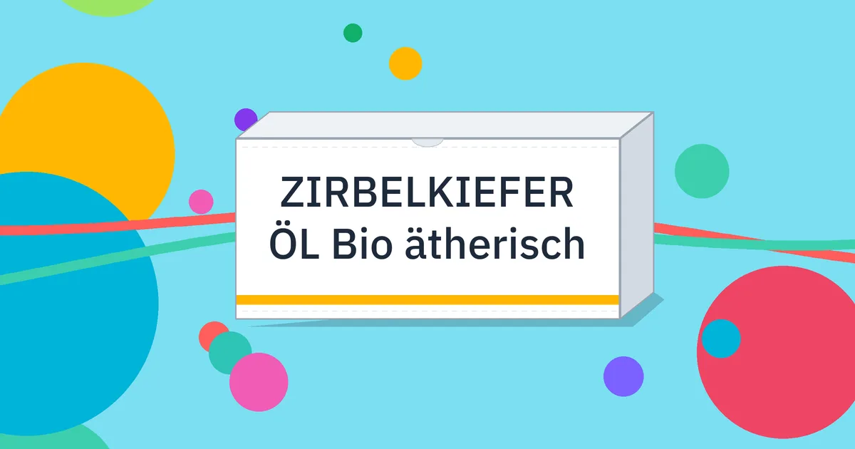 Symbolbild: Packung mit der Aufschrift ZIRBELKIEFER ÖL Bio ätherisch (PZN 18221026) – Verfügbarkeit und Bezug in Apotheken in Frankfurt am Main