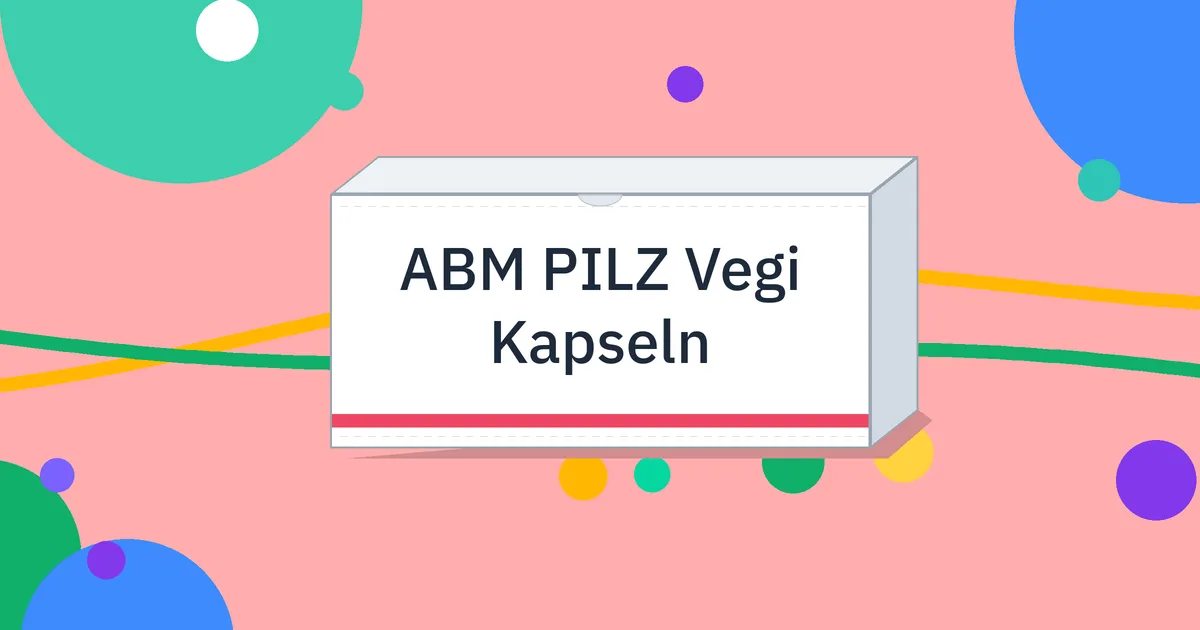 Symbolbild: Packung mit der Aufschrift ABM PILZ Vegi Kapseln (PZN 03426811) – Verfügbarkeit und Bezug in Apotheken in Frankfurt am Main