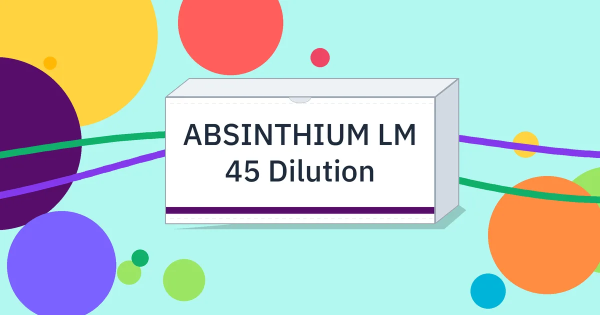 Symbolbild: Packung mit der Aufschrift ABSINTHIUM LM 45 Dilution (PZN 13261883) – Verfügbarkeit und Bezug in Apotheken in Frankfurt am Main