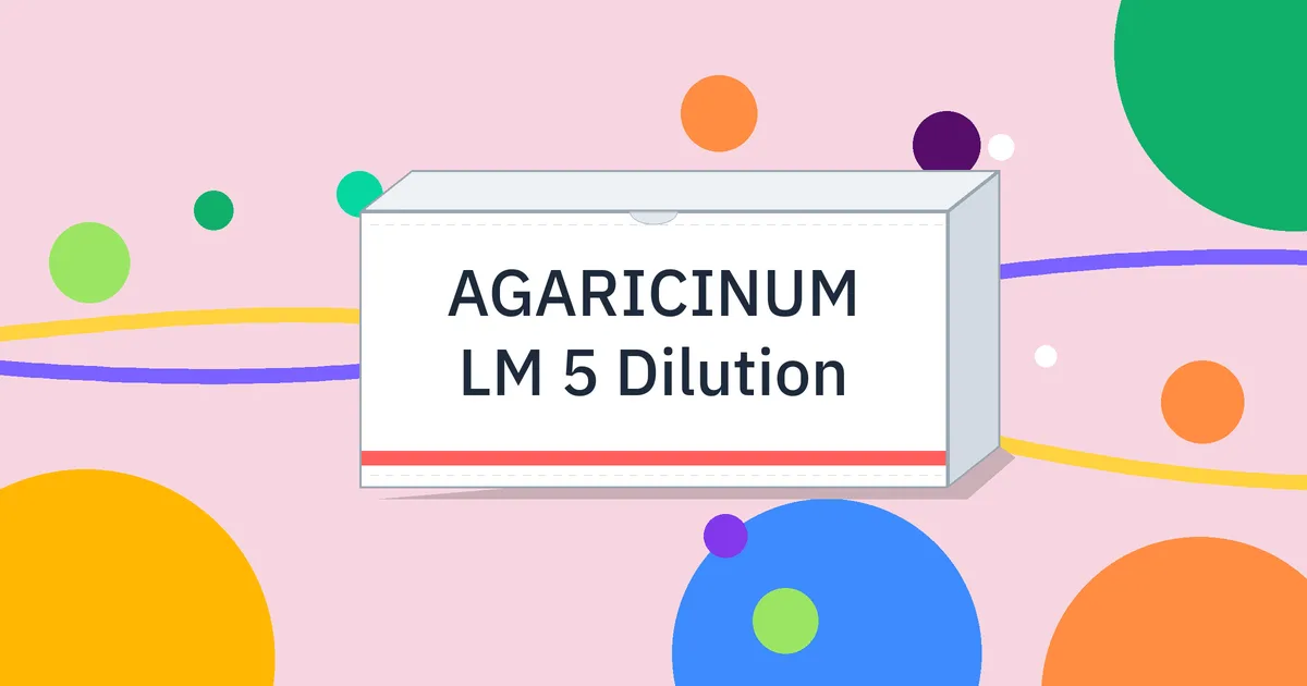Symbolbild: Packung mit der Aufschrift AGARICINUM LM 5 Dilution (PZN 13302731) – Verfügbarkeit und Bezug in Apotheken in Frankfurt am Main