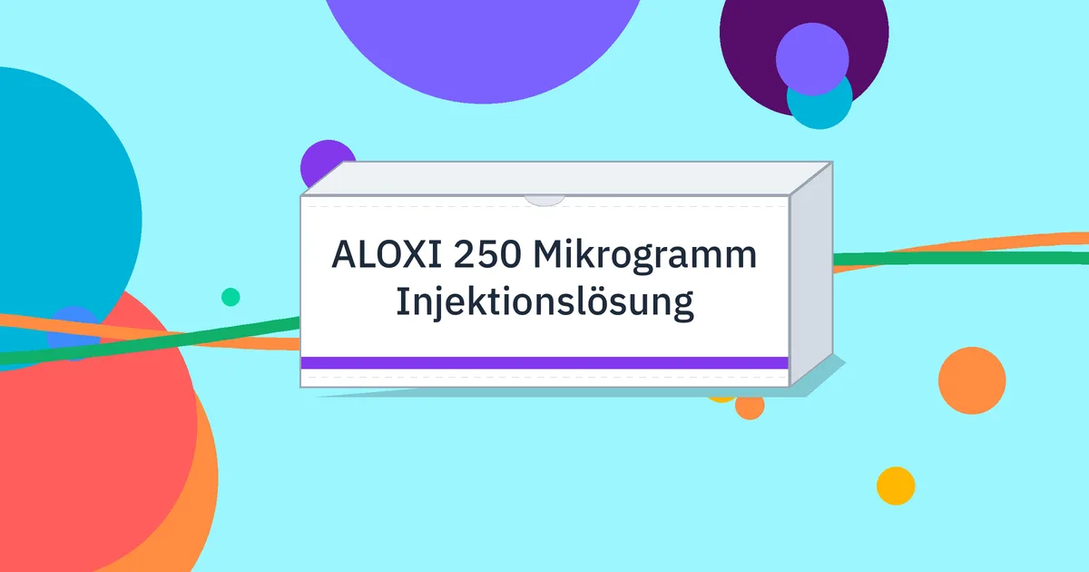 Symbolbild: Packung mit der Aufschrift ALOXI 250 Mikrogramm Injektionslösung (PZN 14355959) – Verfügbarkeit und Bezug in Apotheken in Frankfurt am Main