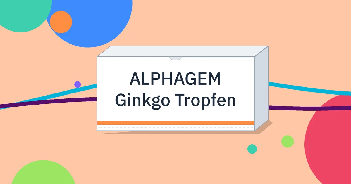 Symbolbild: Packung mit der Aufschrift ALPHAGEM Ginkgo Tropfen (PZN 20297686) – Verfügbarkeit und Bezug in Apotheken in Frankfurt am Main