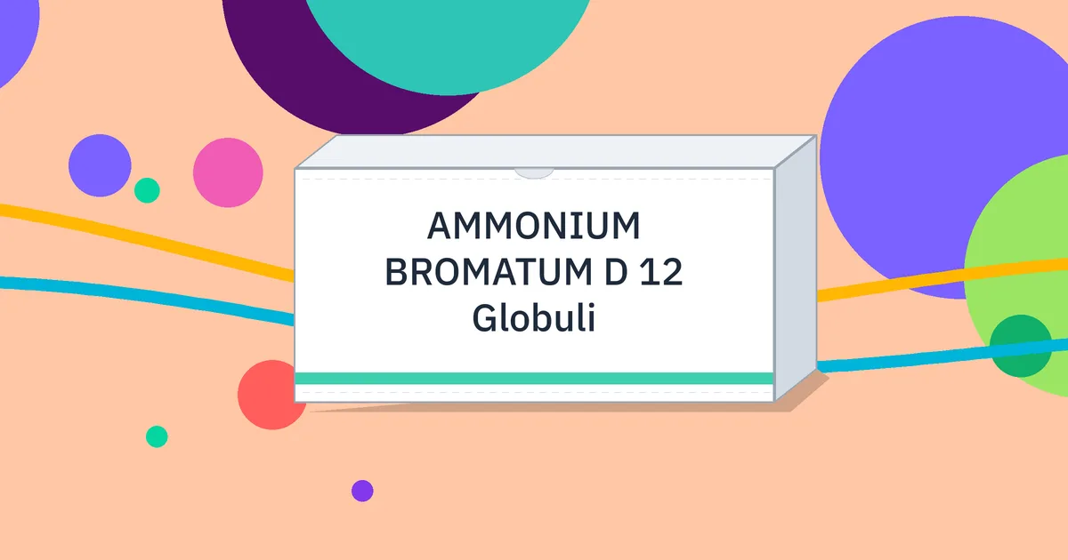 Symbolbild: Packung mit der Aufschrift AMMONIUM BROMATUM D 12 Globuli (PZN 07246017) – Verfügbarkeit und Bezug in Apotheken in Frankfurt am Main