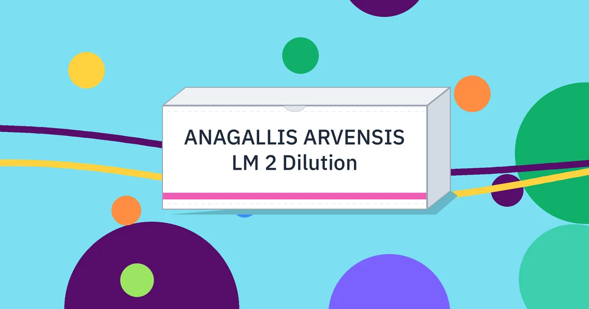 Symbolbild: Packung mit der Aufschrift ANAGALLIS ARVENSIS LM 2 Dilution (PZN 13327748) – Verfügbarkeit und Bezug in Apotheken in Frankfurt am Main