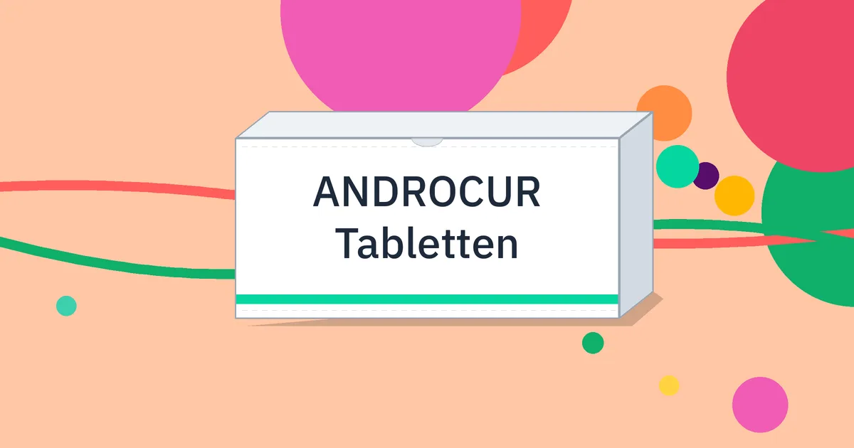 Symbolbild: Packung mit der Aufschrift ANDROCUR Tabletten (PZN 04954765) – Verfügbarkeit und Bezug in Apotheken in Frankfurt am Main