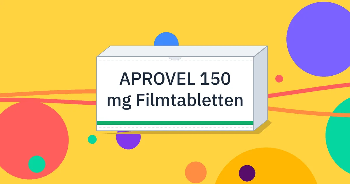 Symbolbild: Packung mit der Aufschrift APROVEL 150 mg Filmtabletten (PZN 00145709) – Verfügbarkeit und Bezug in Apotheken in Frankfurt am Main
