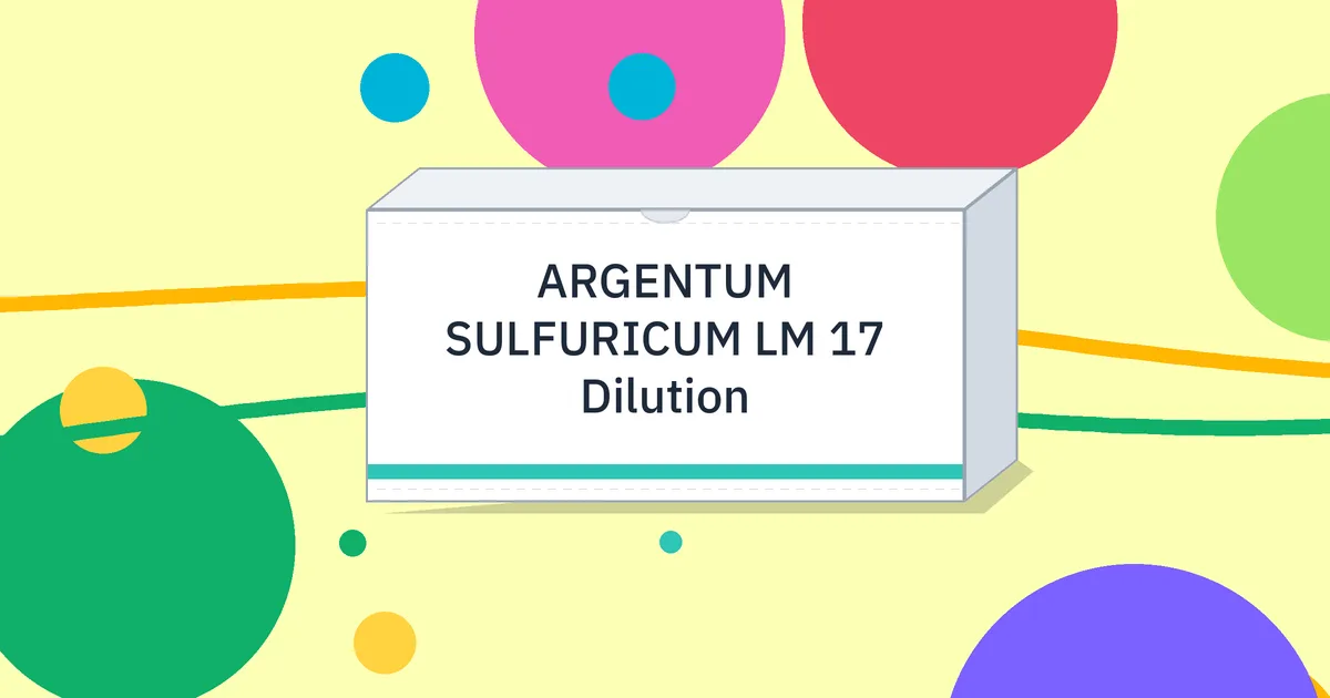 Symbolbild: Packung mit der Aufschrift ARGENTUM SULFURICUM LM 17 Dilution (PZN 12770097) – Verfügbarkeit und Bezug in Apotheken in Frankfurt am Main