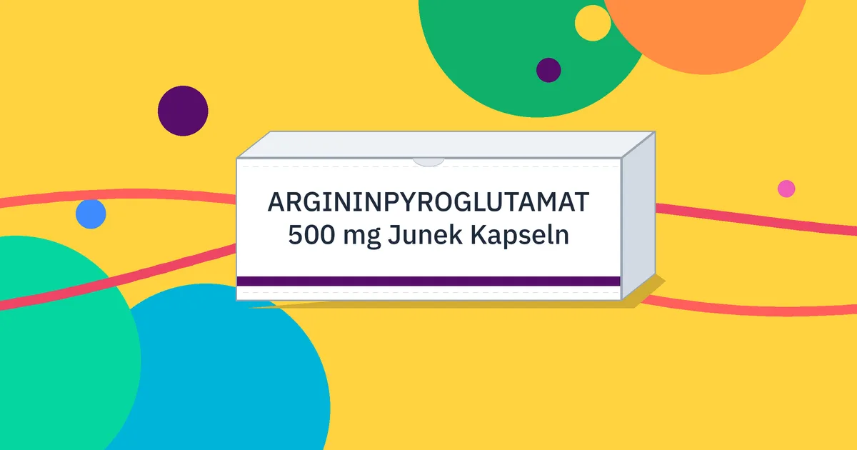 Symbolbild: Packung mit der Aufschrift ARGININPYROGLUTAMAT 500 mg Junek Kapseln (PZN 00138247) – Verfügbarkeit und Bezug in Apotheken in Frankfurt am Main