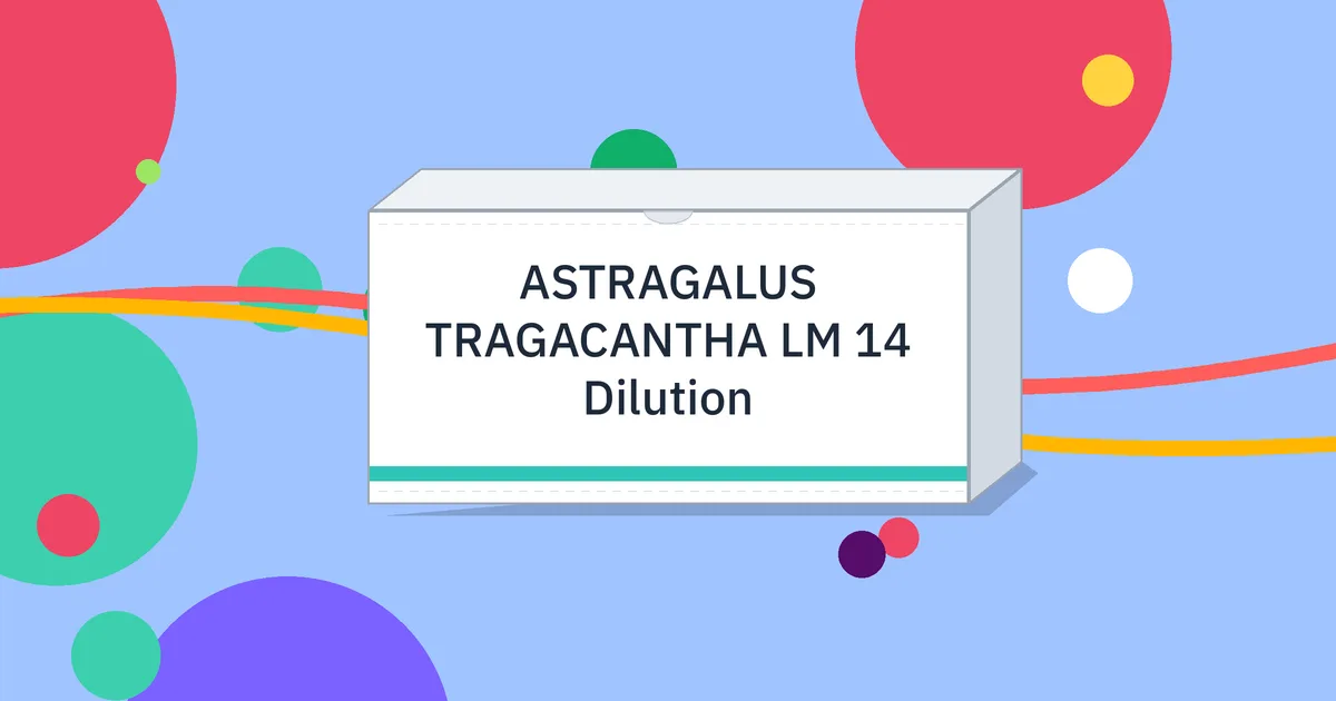 Symbolbild: Packung mit der Aufschrift ASTRAGALUS TRAGACANTHA LM 14 Dilution (PZN 13404897) – Verfügbarkeit und Bezug in Apotheken in Frankfurt am Main