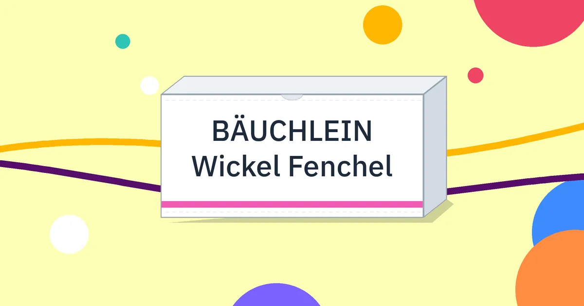 Symbolbild: Packung mit der Aufschrift BÄUCHLEIN Wickel Fenchel (PZN 19205348) – Verfügbarkeit und Bezug in Apotheken in Frankfurt am Main