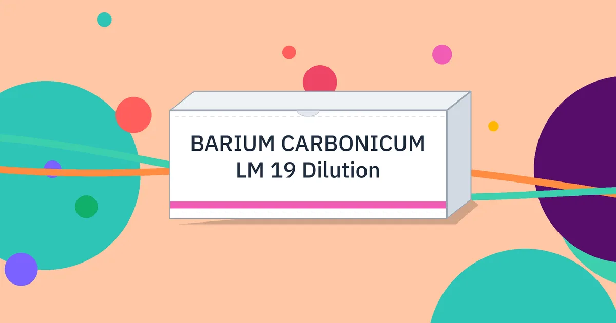 Symbolbild: Packung mit der Aufschrift BARIUM CARBONICUM LM 19 Dilution (PZN 12789010) – Verfügbarkeit und Bezug in Apotheken in Frankfurt am Main