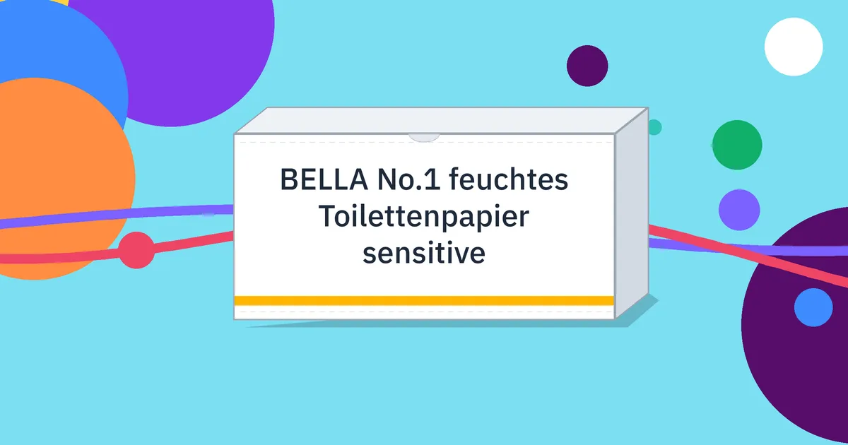 Symbolbild: Packung mit der Aufschrift BELLA No.1 feuchtes Toilettenpapier sensitive (PZN 19476202) – Verfügbarkeit und Bezug in Apotheken in Frankfurt am Main
