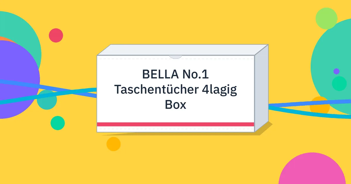 Symbolbild: Packung mit der Aufschrift BELLA No.1 Taschentücher 4lagig Box (PZN 17368394) – Verfügbarkeit und Bezug in Apotheken in Frankfurt am Main