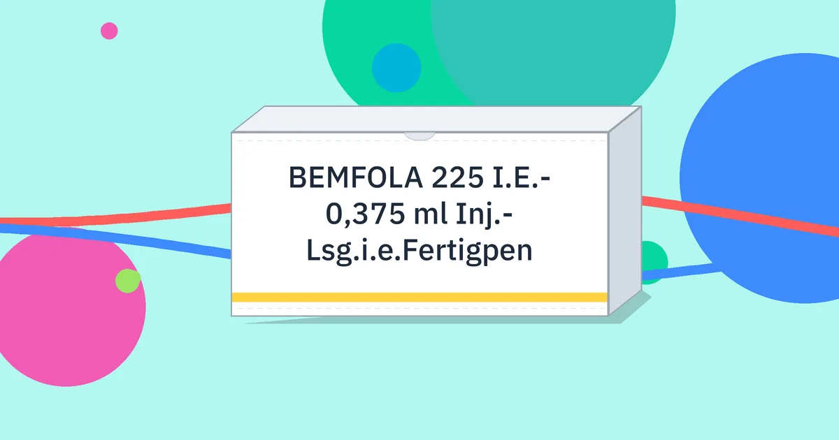 Symbolbild: Packung mit der Aufschrift BEMFOLA 225 I.E.-0,375 ml Inj.-Lsg.i.e.Fertigpen (PZN 16830057) – Verfügbarkeit und Bezug in Apotheken in Frankfurt am Main