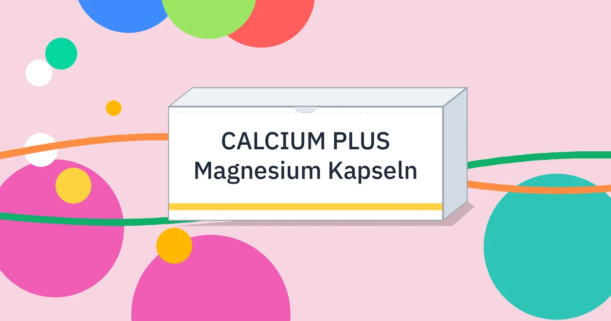 Symbolbild: Packung mit der Aufschrift CALCIUM PLUS Magnesium Kapseln (PZN 20604361) – Verfügbarkeit und Bezug in Apotheken in Frankfurt am Main