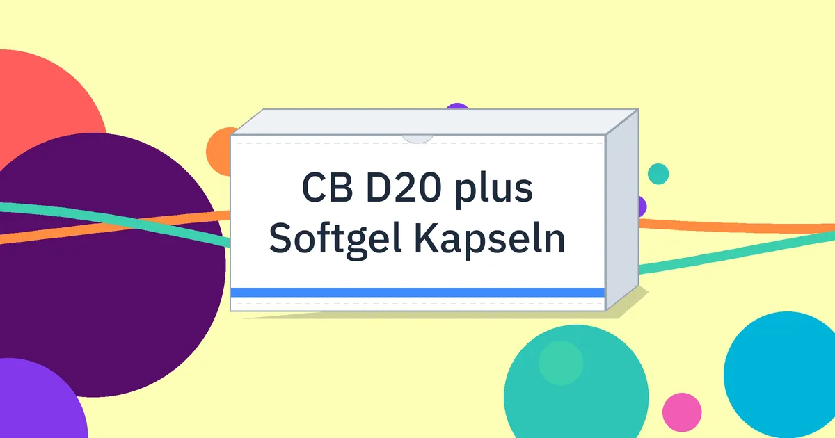 Symbolbild: Packung mit der Aufschrift CB D20 plus Softgel Kapseln (PZN 17170597) – Verfügbarkeit und Bezug in Apotheken in Frankfurt am Main