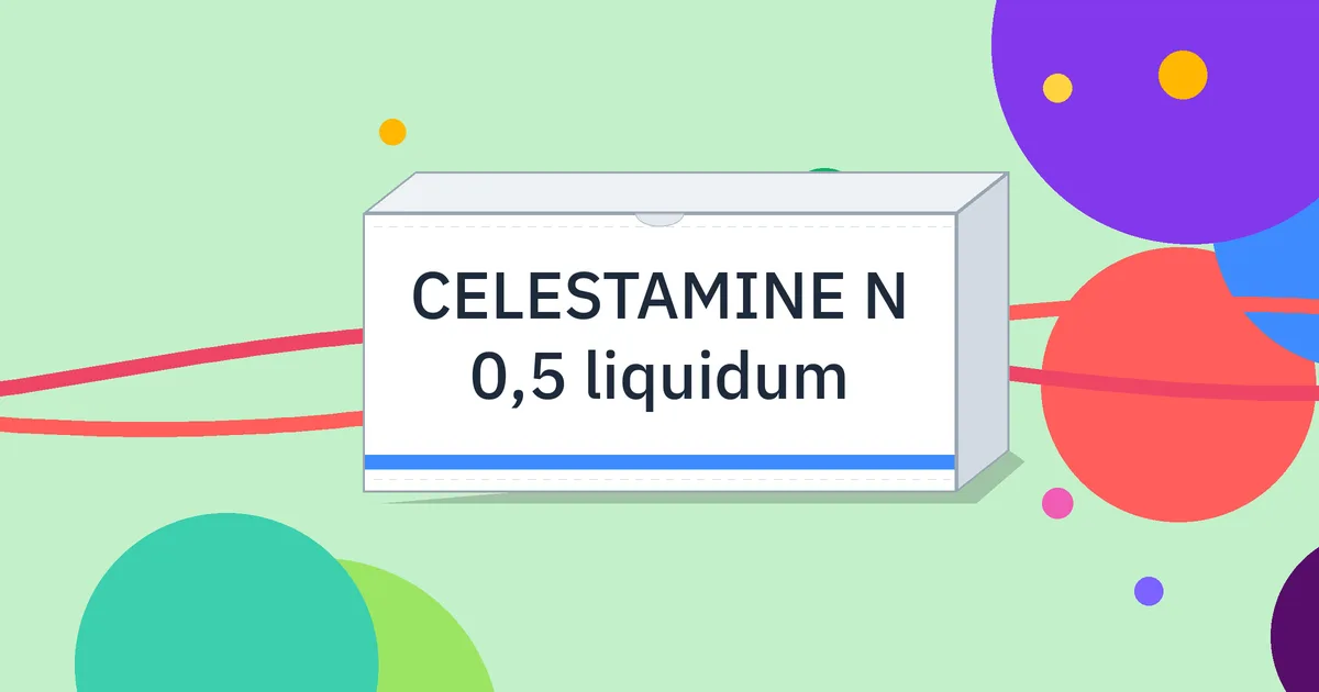 Symbolbild: Packung mit der Aufschrift CELESTAMINE N 0,5 liquidum (PZN 03993378) – Verfügbarkeit und Bezug in Apotheken in Frankfurt am Main