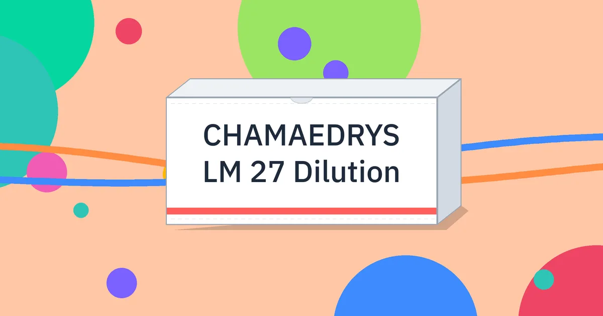 Symbolbild: Packung mit der Aufschrift CHAMAEDRYS LM 27 Dilution (PZN 13438689) – Verfügbarkeit und Bezug in Apotheken in Frankfurt am Main
