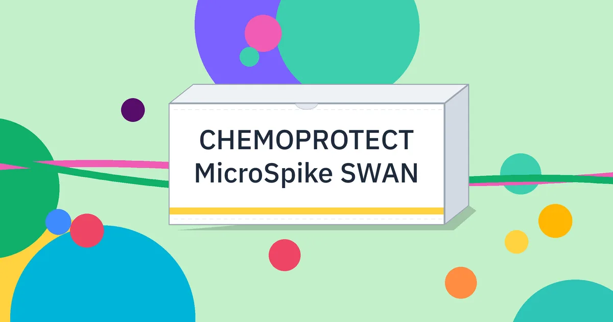 Symbolbild: Packung mit der Aufschrift CHEMOPROTECT MicroSpike SWAN (PZN 03387235) – Verfügbarkeit und Bezug in Apotheken in Frankfurt am Main