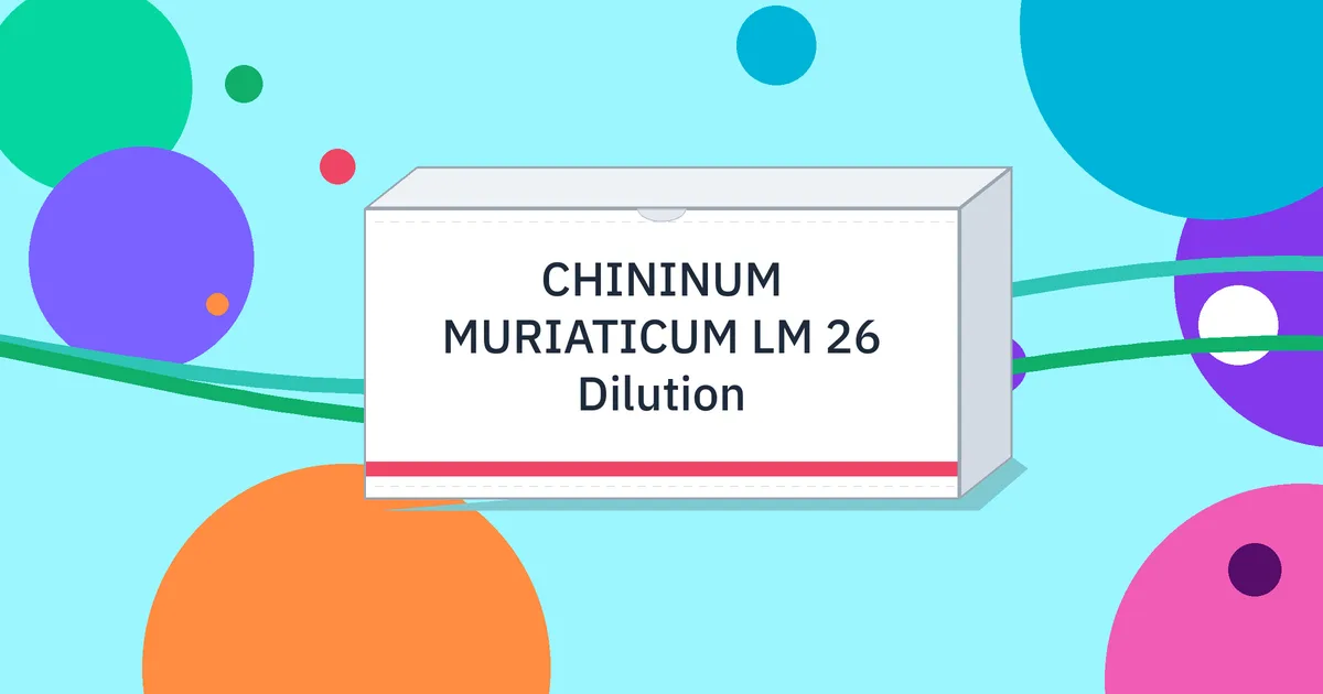 Symbolbild: Packung mit der Aufschrift CHININUM MURIATICUM LM 26 Dilution (PZN 12815322) – Verfügbarkeit und Bezug in Apotheken in Frankfurt am Main